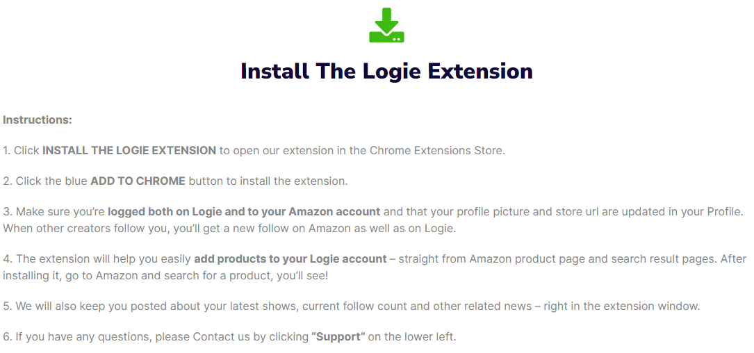 The Logie extension - Logie